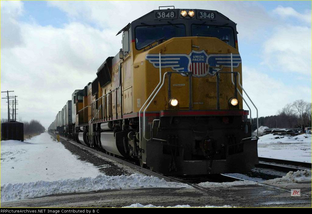 UP 3848 @ Temple Rd.